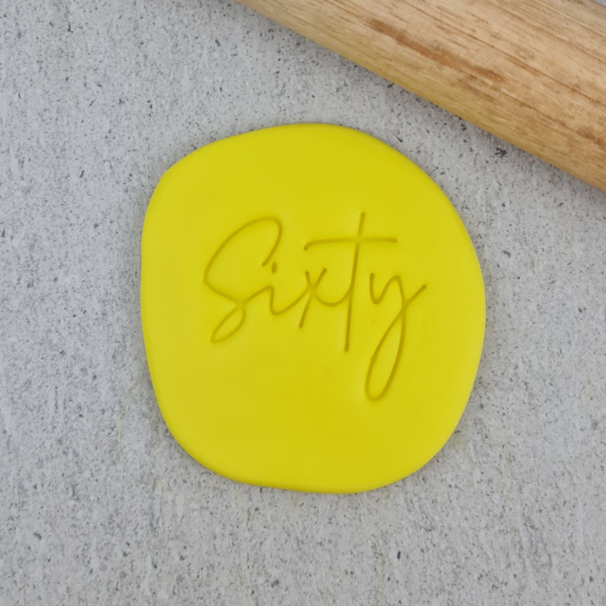 Sixty | Cookie Stamp/Embosser – CakeBase