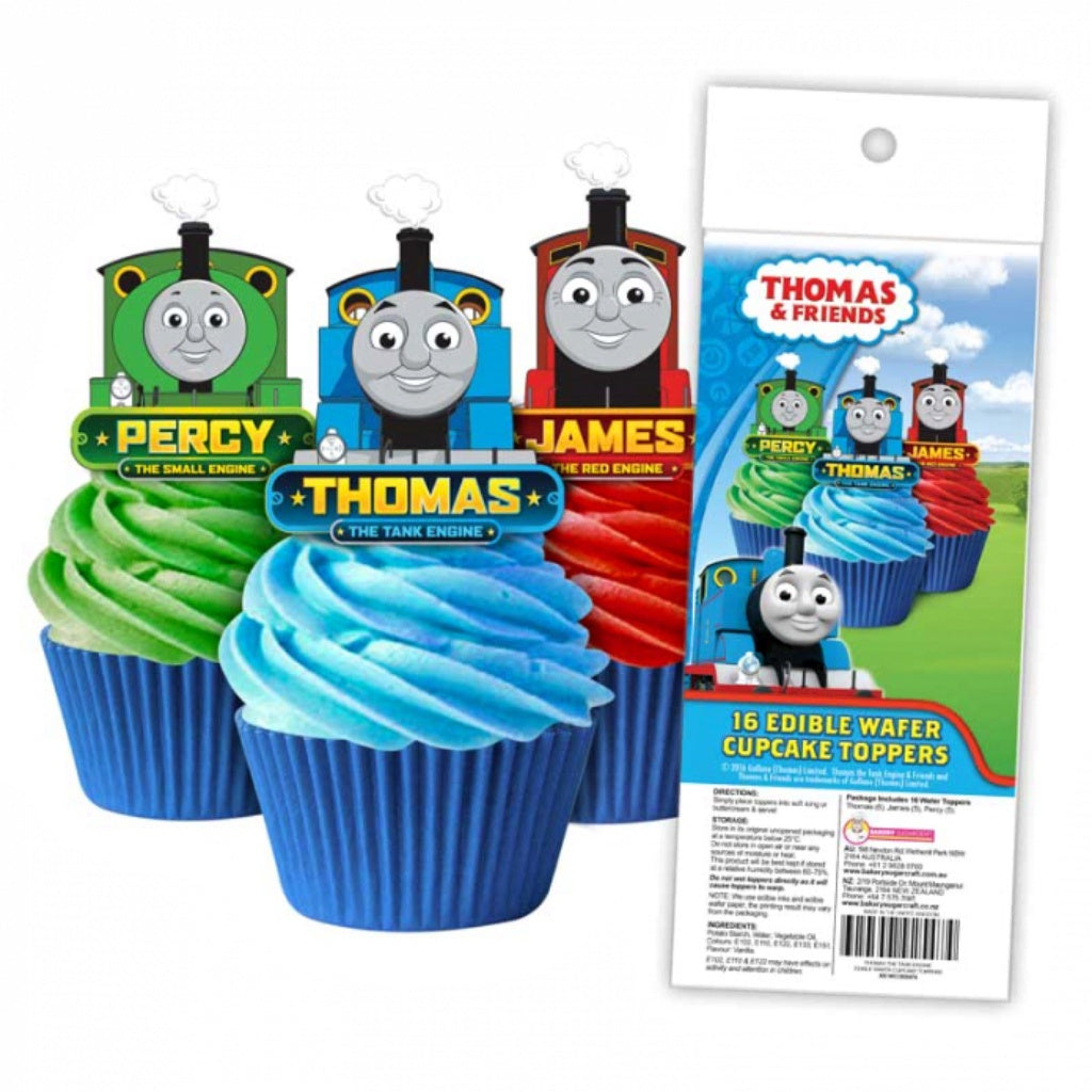 Thomas The Tank Engine Edible Wafer Cupcake Toppers 16pk – CakeBase